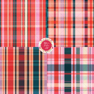 Plaid Digital Paper Pack, Digital Download, Digital Scrapbooking ...
