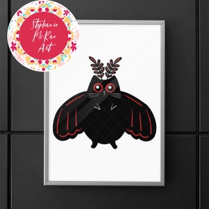 Mothman Svg, Cat Moth Svg, Meowthra Svg, Cryptid Svg, Cat Lover Svg ...
