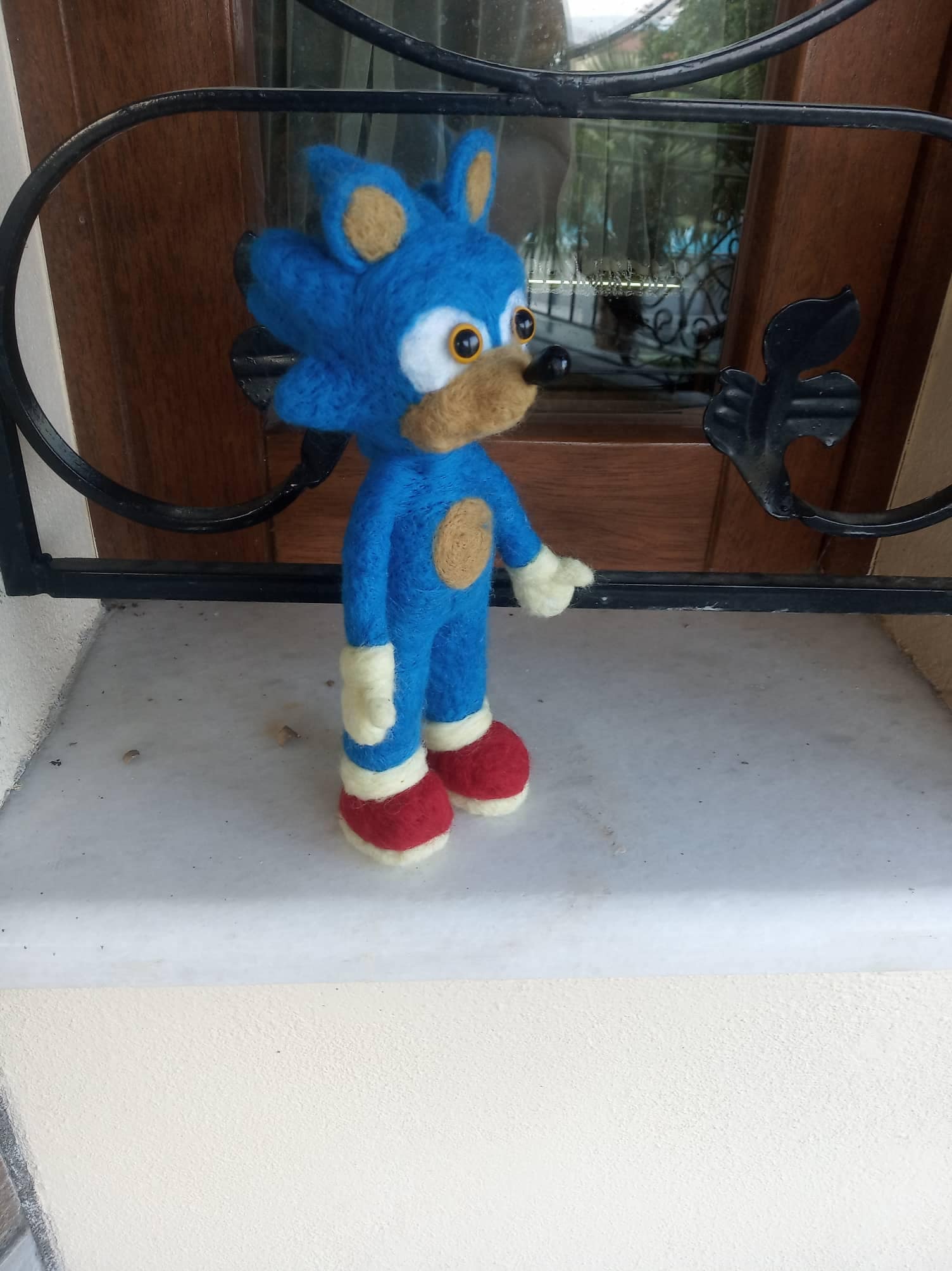 Sonic Amigurumi Sonic Doll Dry Felting. Toy Sonic Handmade. - Etsy