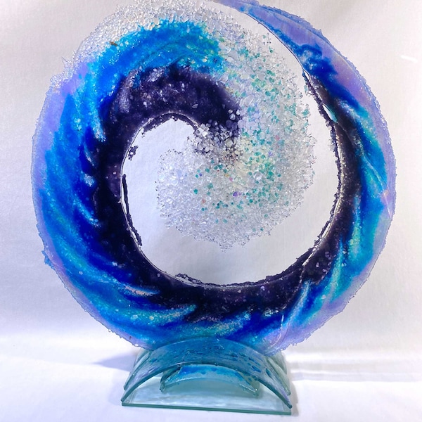 Glass Wave Sculpture - Etsy