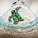 12 Inch Turtle Wave on Glass Arched Stand , 12 X 13 X 5 Inches - Etsy