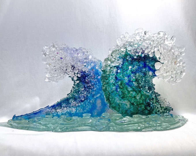 Blown Glass Wave - Etsy