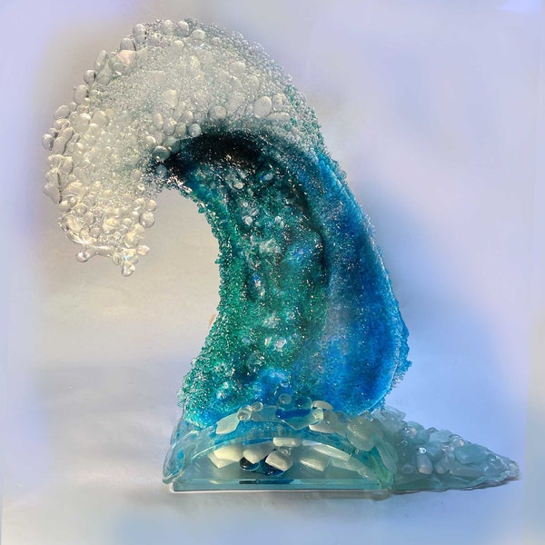 Glass Wave Sculpture - Etsy