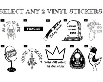 Punk Sticker Pack - Etsy
