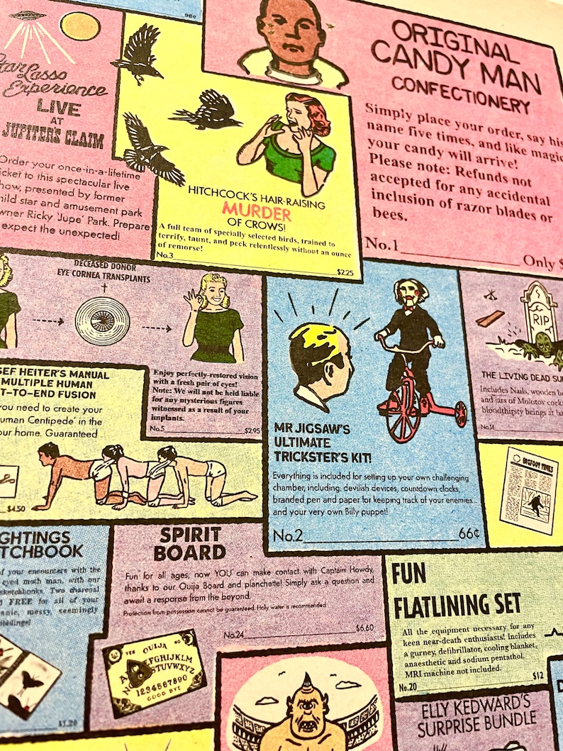 A3 Horror Movie Vintage Comic Mail-order Ad-style LIMITED - Etsy