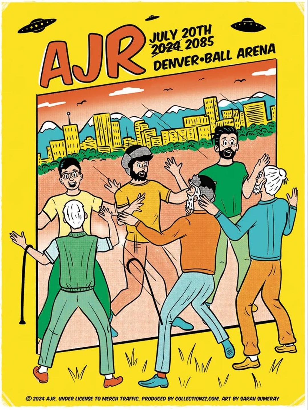 Official AJR Denver July 20 2024 Screenprint Poster - Signed and ...