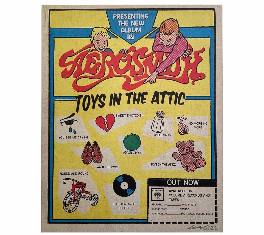 Aerosmith Album Poster - Comic Mail-order Ad Recreation - Signed Print ...
