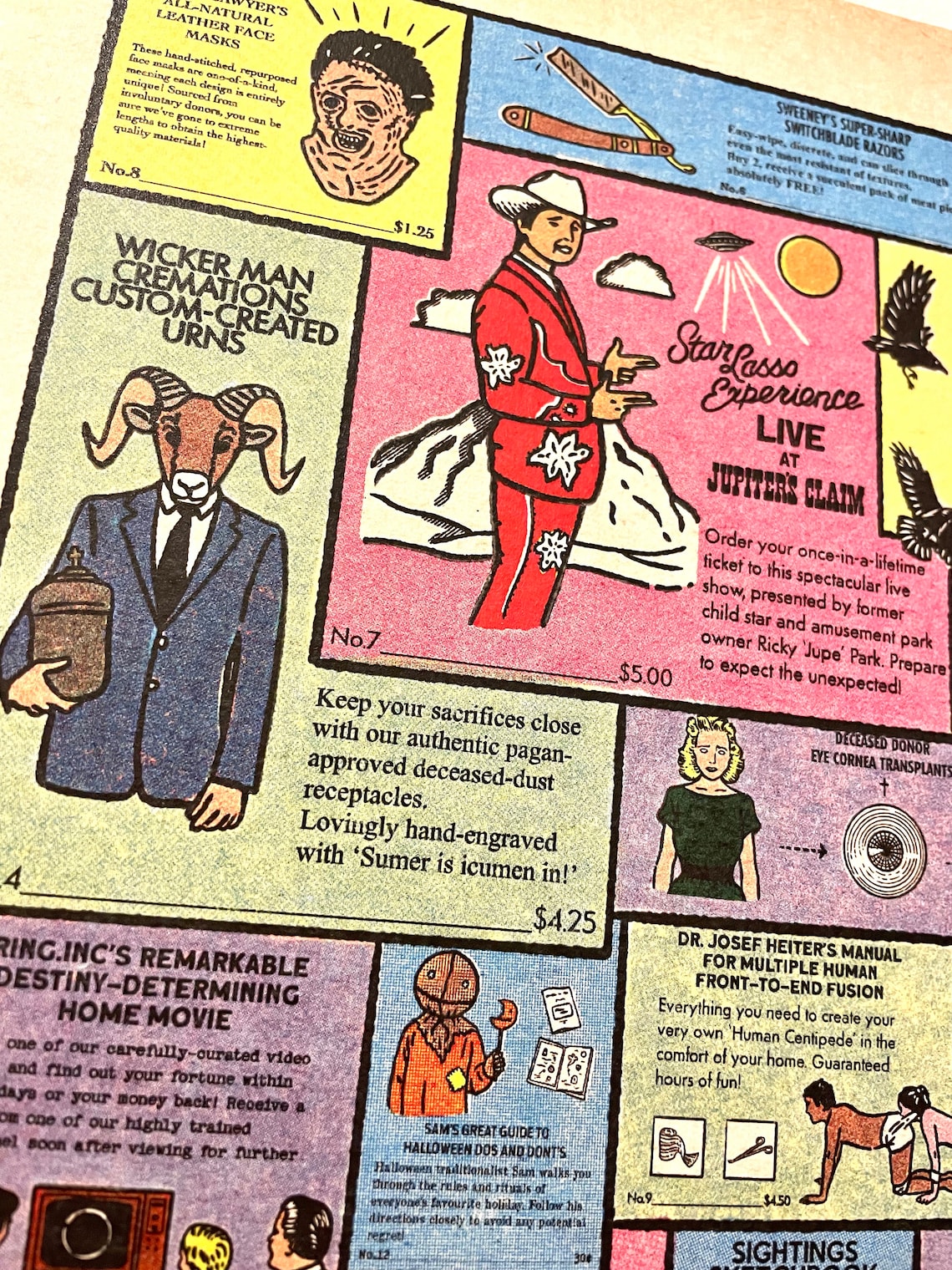 A3 Horror Movie Vintage Comic Mail-order Ad-style LIMITED - Etsy