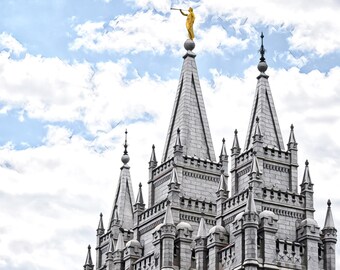 Salt Lake City Temple Instant Digital Photograph Artistic | Etsy