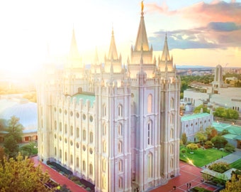 Salt Lake City Temple Instant Digital Photograph Artistic - Etsy
