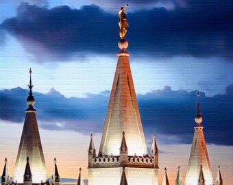 Salt Lake City Temple Instant Digital Photograph Artistic | Etsy