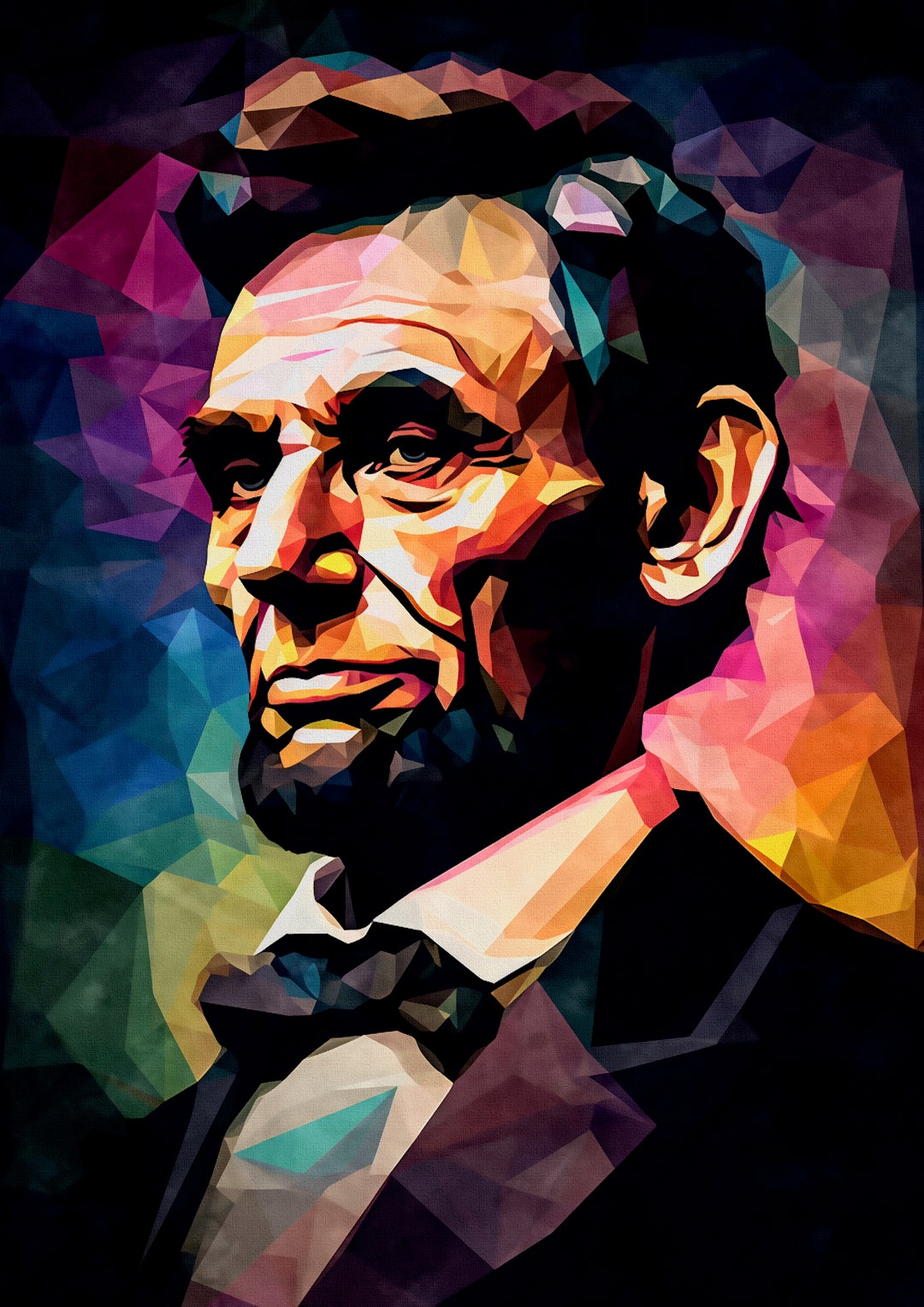 Abraham Lincoln - Printable Painting - American Presidents Collection ...