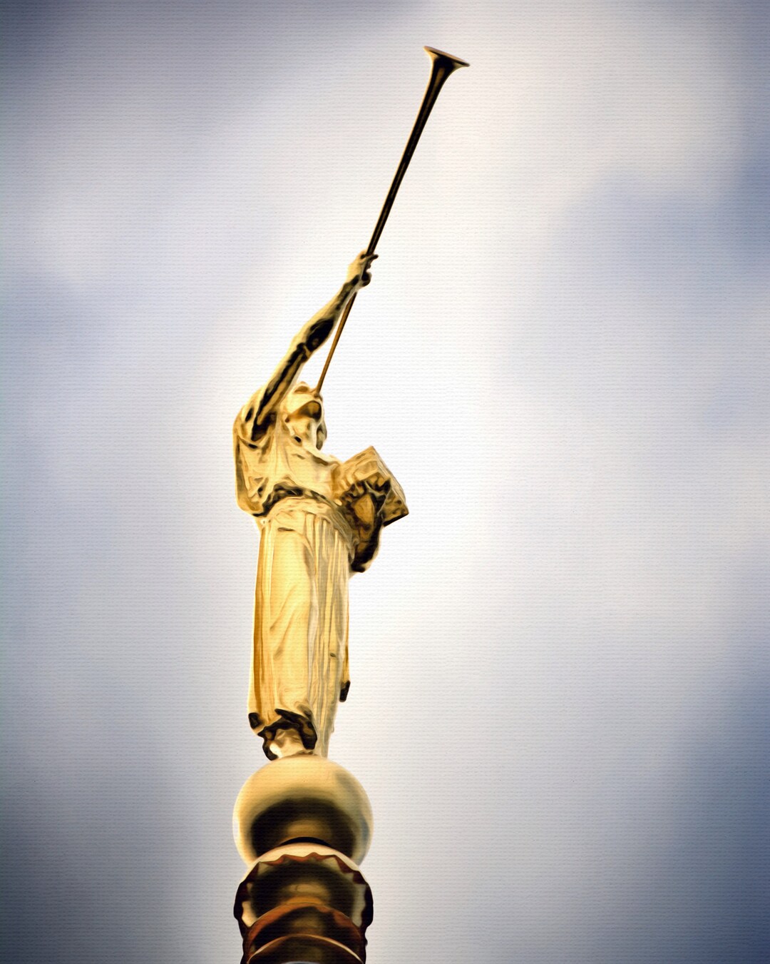 Jordan River, Utah LDS Temple - Angel Moroni - Instant Digital ...