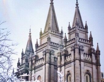 Salt Lake City Temple Instant Digital Photograph Artistic | Etsy