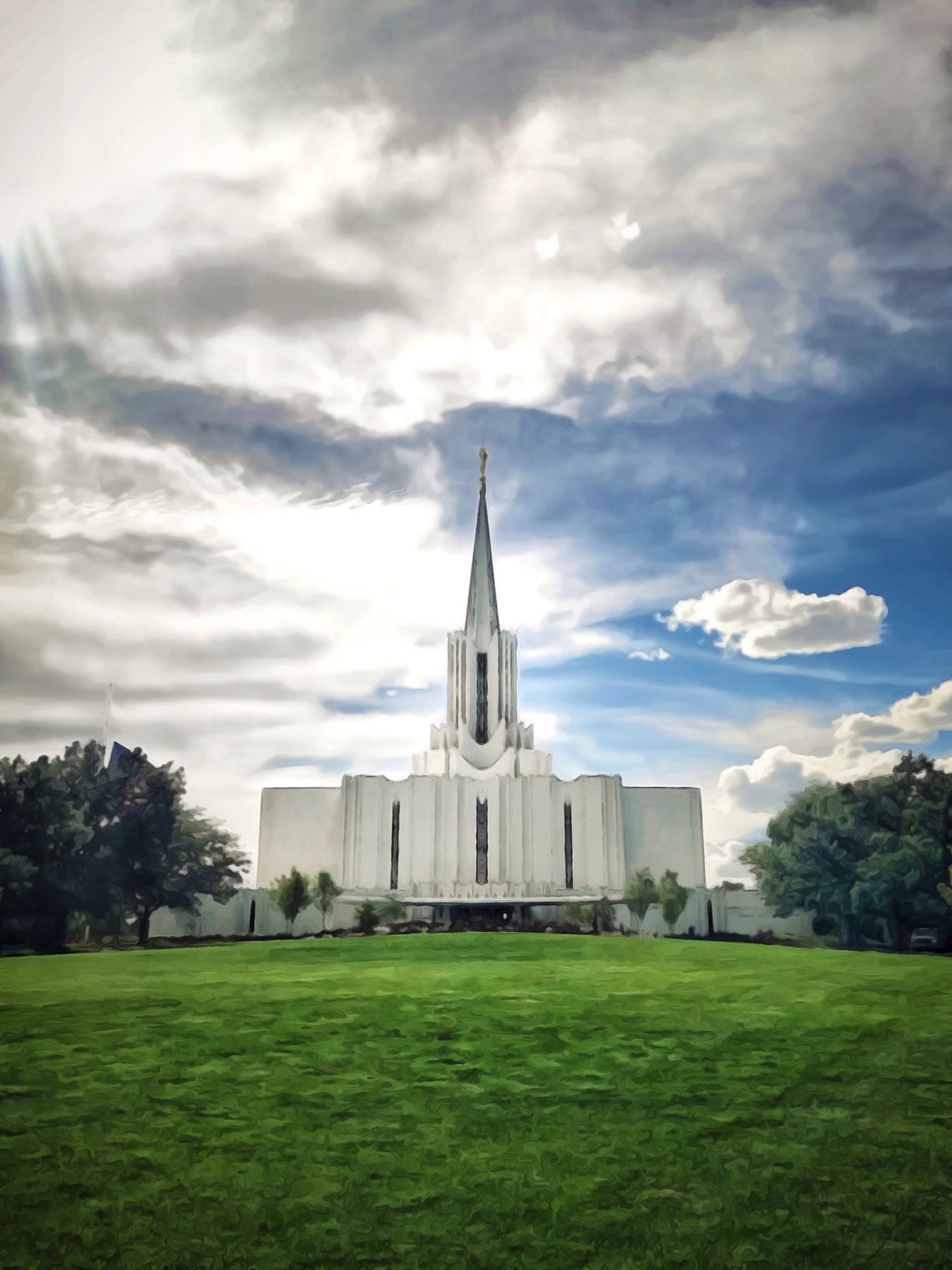 Jordan River, Utah LDS Temple - Instant Digital Photograph - Artistic ...