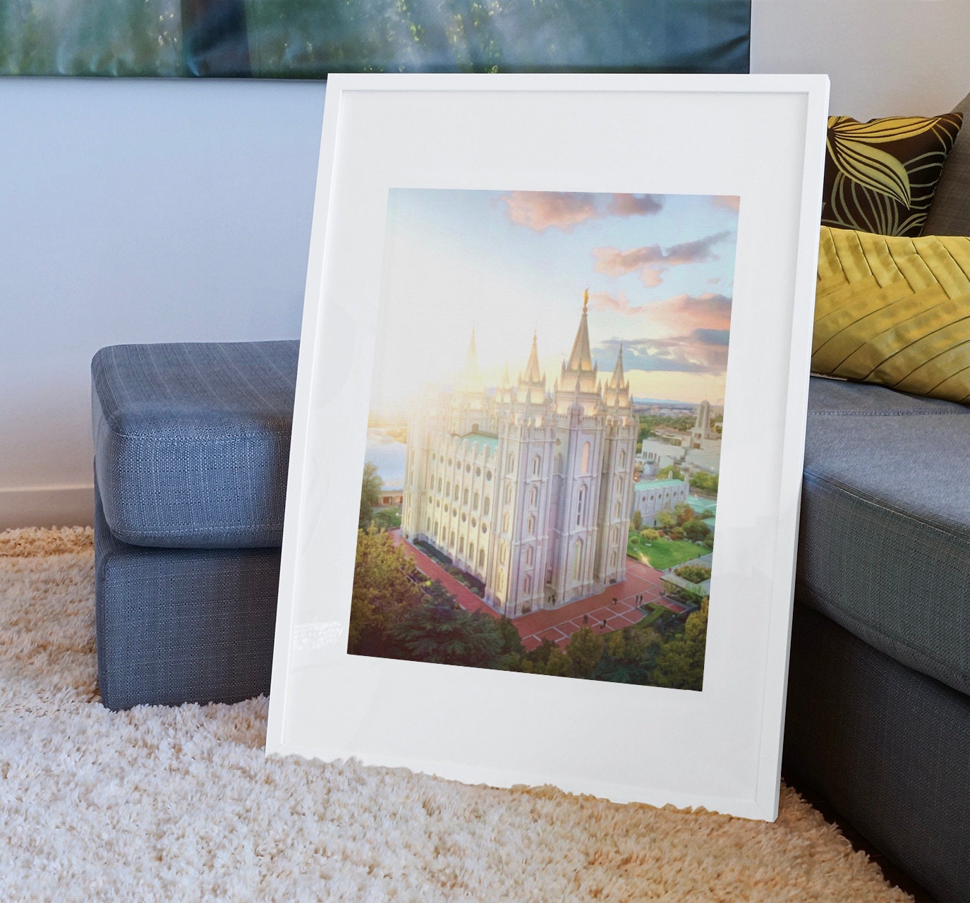 Salt Lake City Temple - Instant Digital Photograph - Artistic Rendering ...