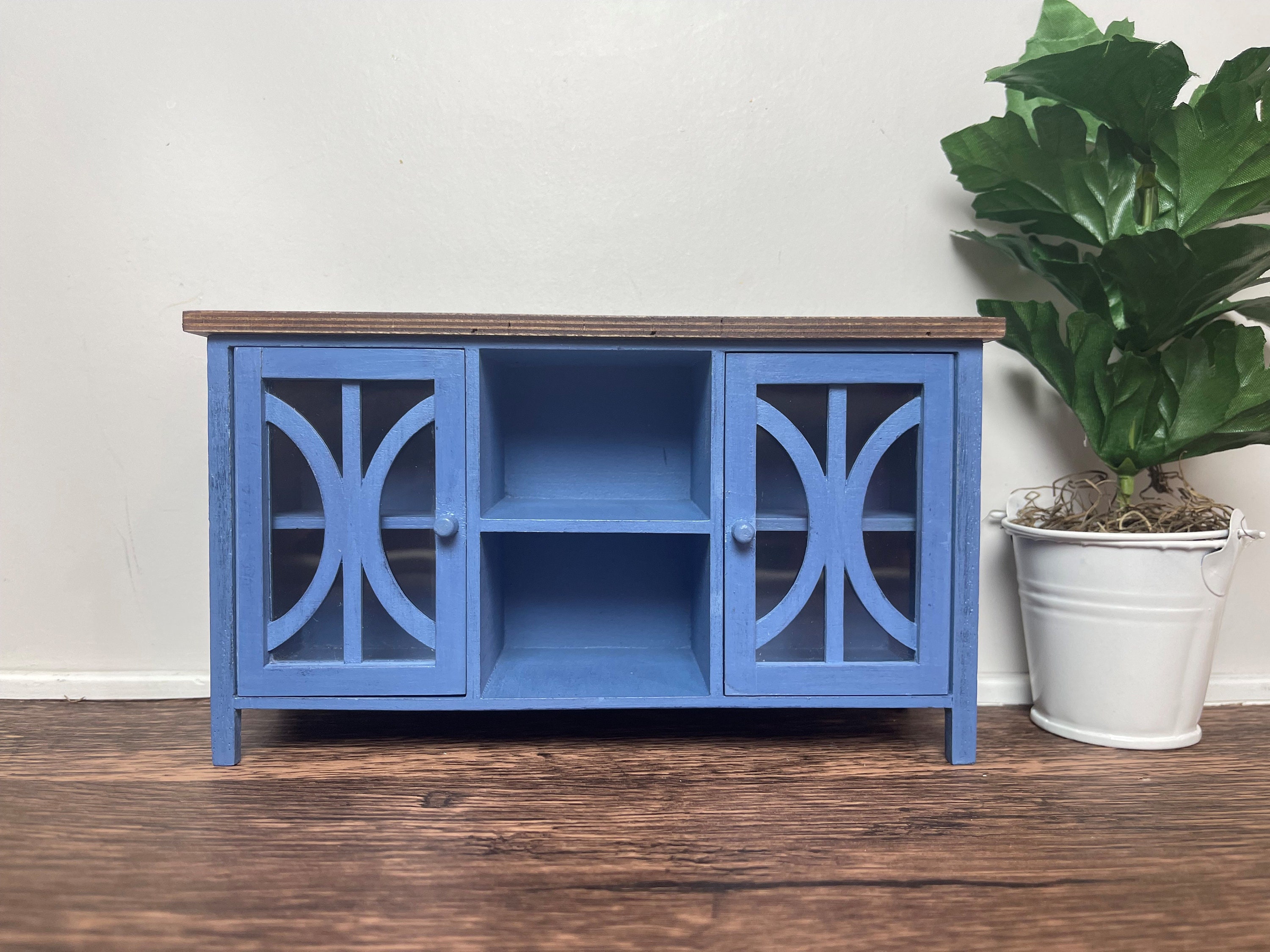 Miniature Wood Tv Stand Dollhouse Tv Stand Miniature - Etsy