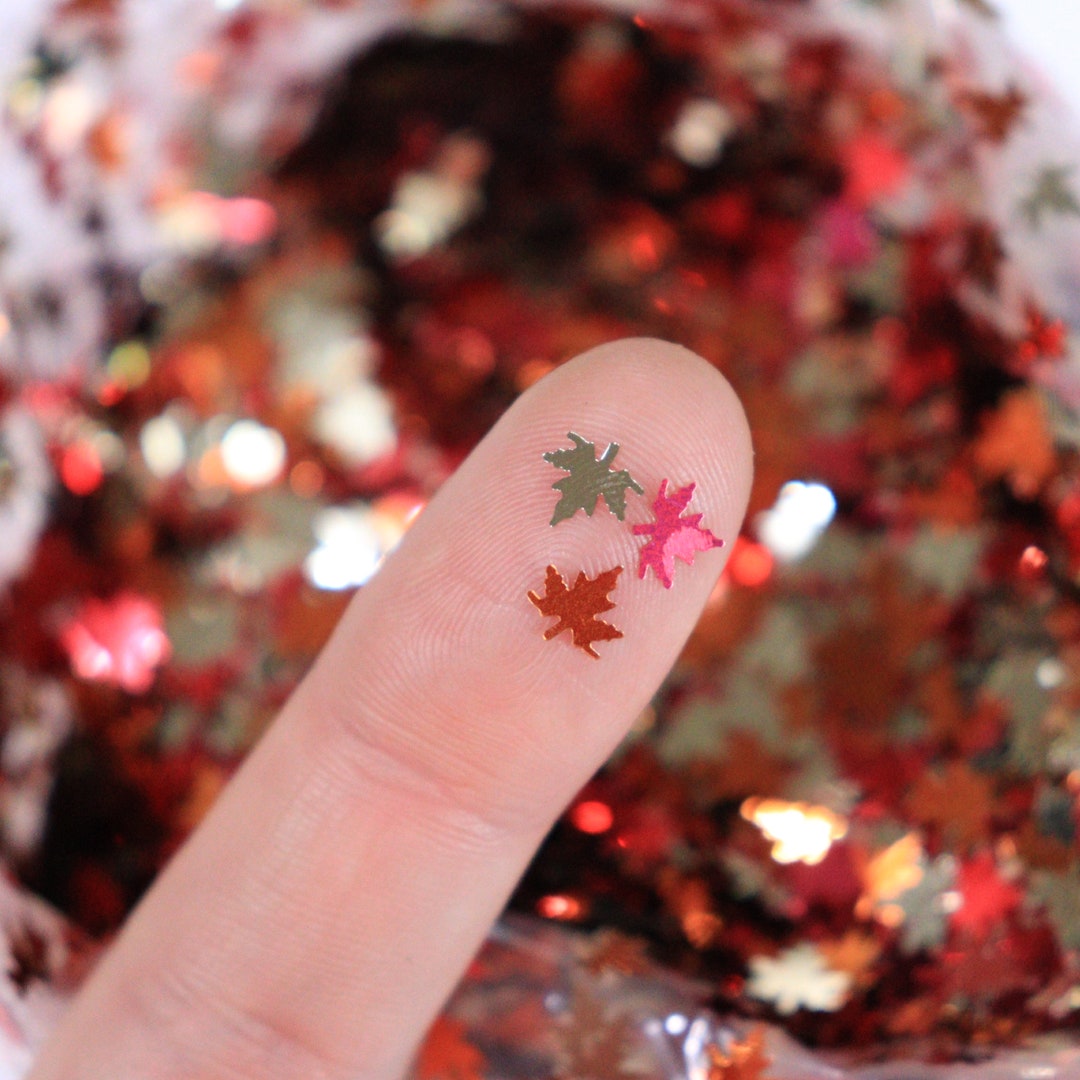 Maple Leaf, Fall Leaves Glitter Shapes, Leaf Glitter, Fall Glitter ...