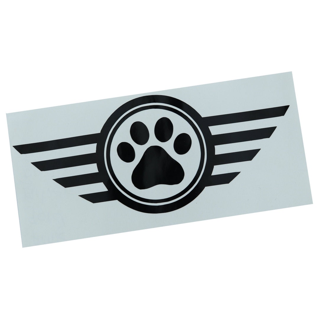 Paw Print Mini Cooper Logo Mini Cooper Logo Paw Print Mini - Etsy