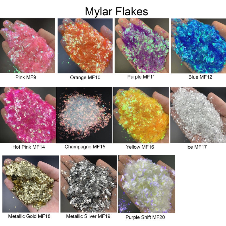 4 Oz 1/2 Lb Bulk Mylar Flakes Mylar Flakes 4 Oz Nail Art - Etsy