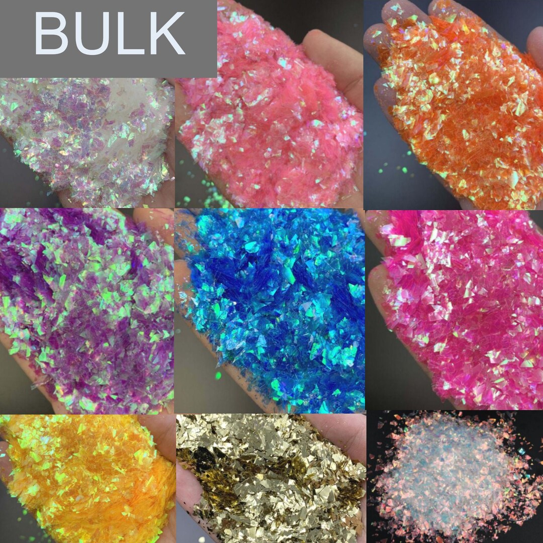 4 Oz, 1/2 Lb Bulk Mylar Flakes, Mylar Flakes 4 Oz, Nail Art Mylar ...