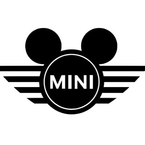 Mouse Head Mini Cooper Logo Mini Cooper Logo Mouse Mini - Etsy