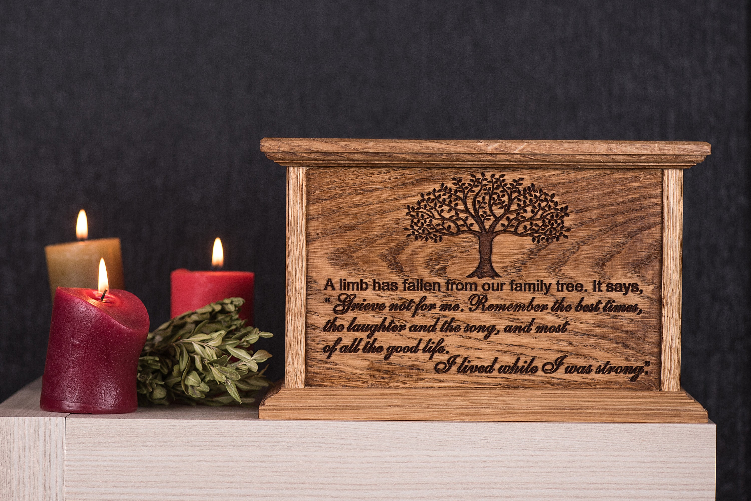 Cremation Urns for Human Ashes /memorial Urn/memory Box Tree - Etsy