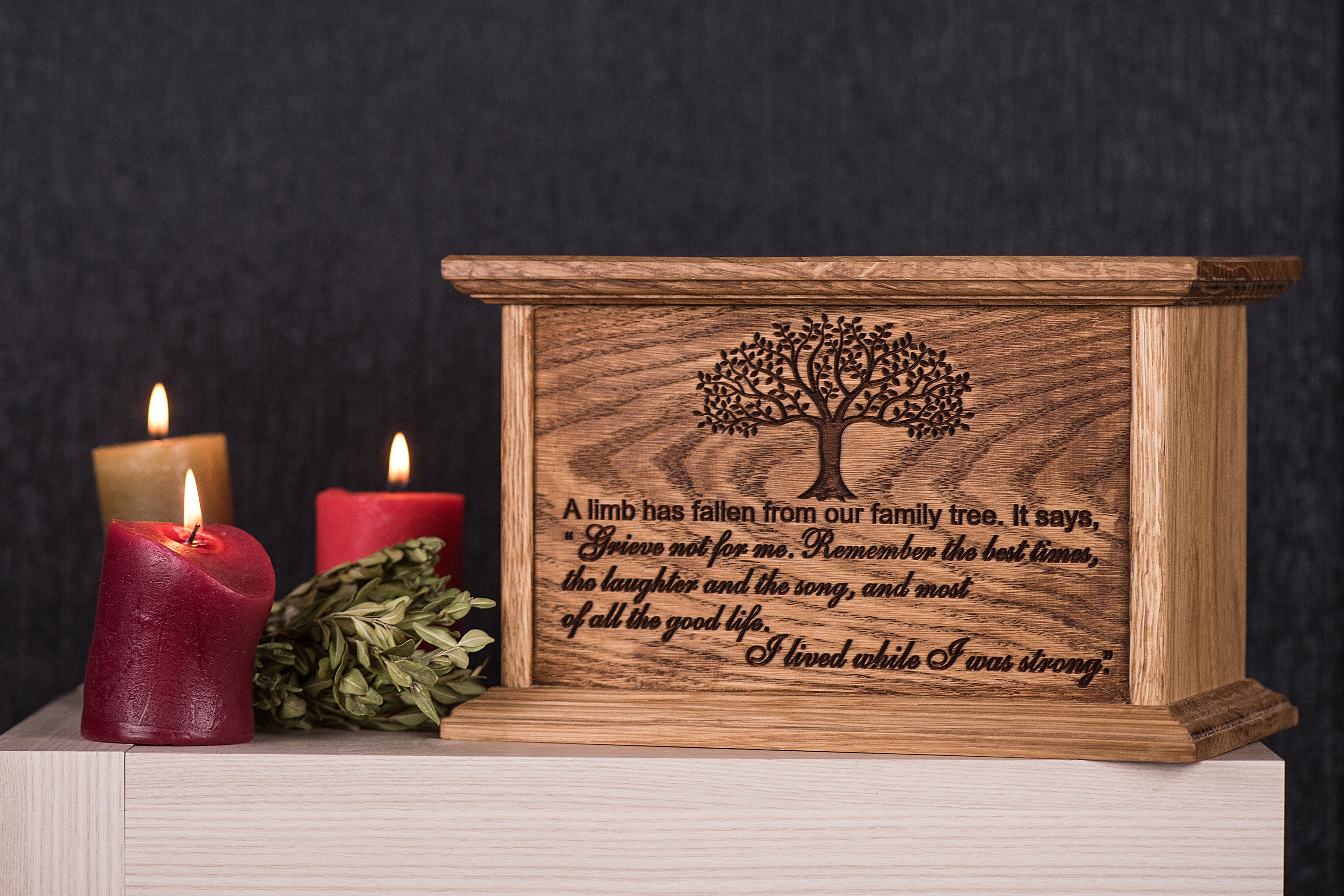 Cremation Urns for Human Ashes /memorial Urn/memory Box Tree - Etsy