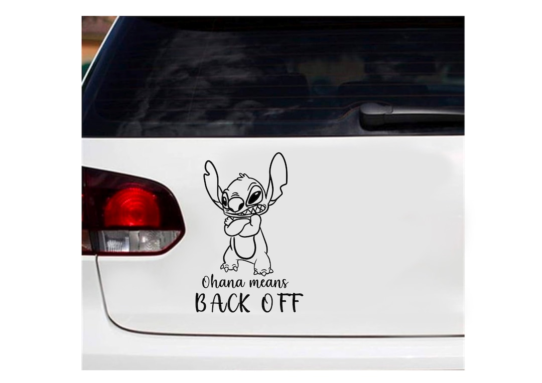 Funny Stitch Car Sticker Car Decal Vinyl Decal Lilo and - Etsy