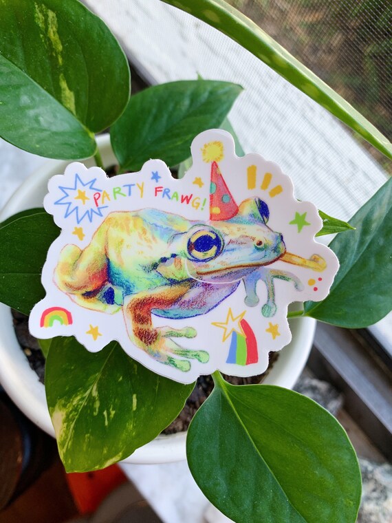 Party Frawg Sticker - Etsy