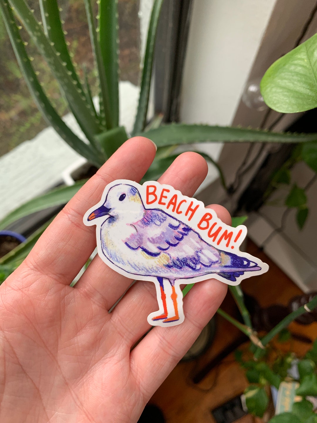 Beach Bum Sticker - Etsy