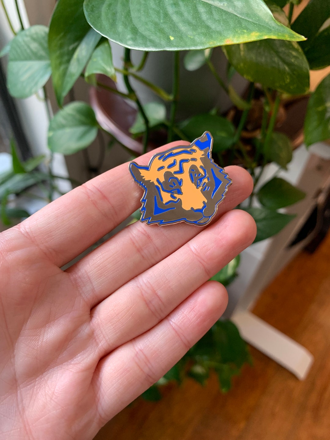 Tiger Enamel Pin - Etsy