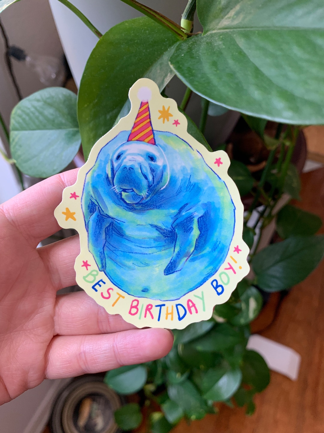 Manatee Sticker - Etsy