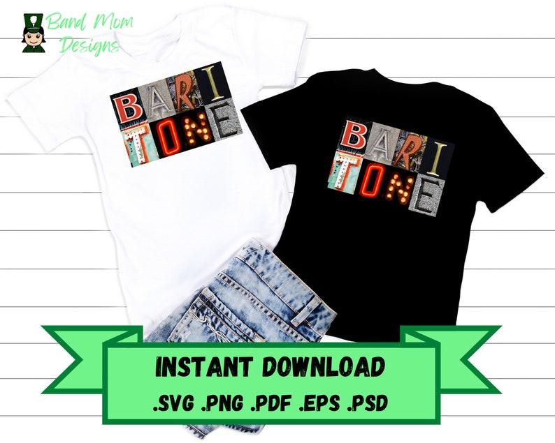 Artsy Alphabet Baritone Marching Band Digital Download - Etsy