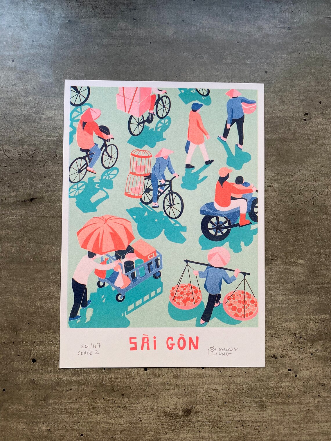 Saigon A4 Risography Poster / Vietnam / Poster / Decoration ...