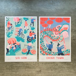 Saigon A4 Risography Poster / Vietnam / Poster / Decoration ...