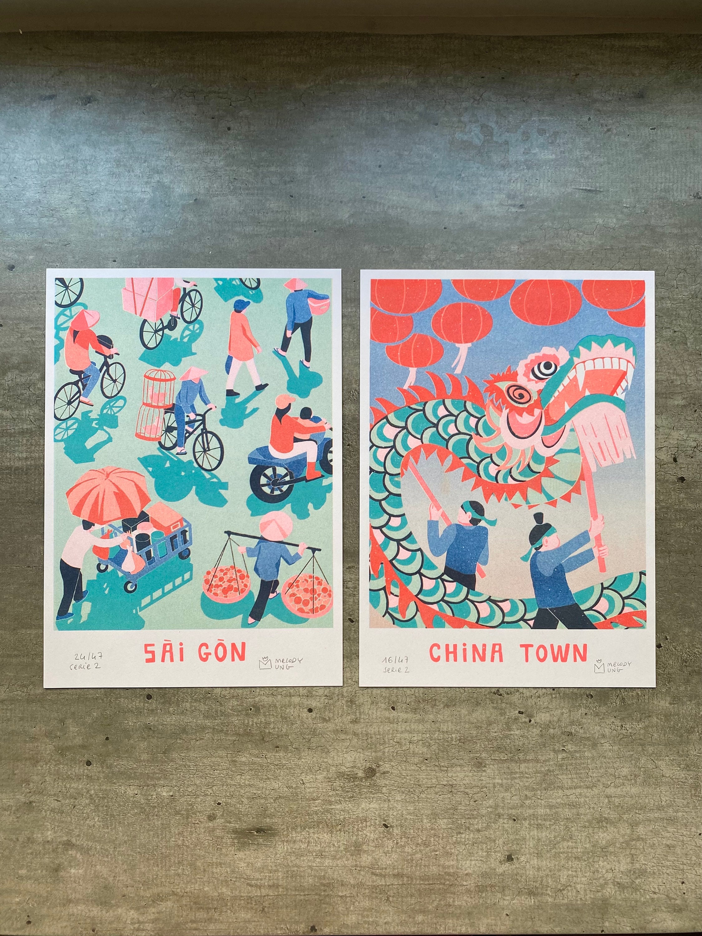 Saigon A4 Risography Poster / Vietnam / Poster / Decoration ...