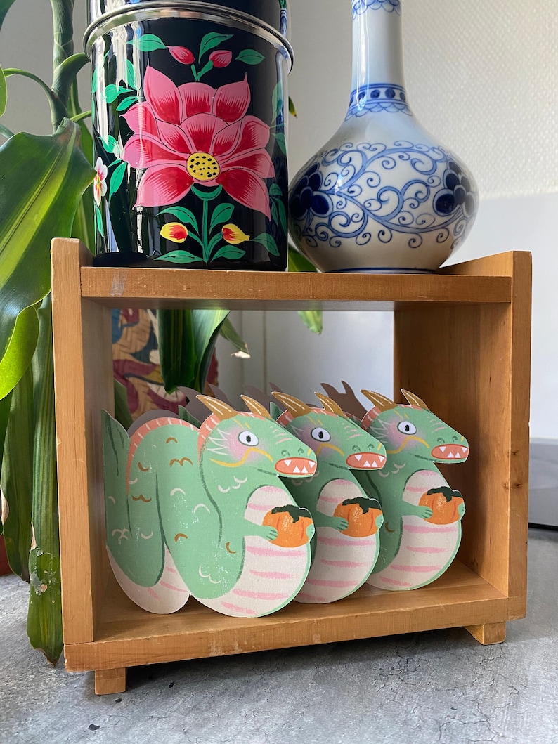 Carte Dragon | Carte De Voeux Découpée | Nouvel an Lunaire 2024| Carte ...