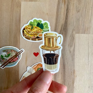 Vietnamese Food Stickers Phở, Bánh Mì, Cà Phê, Bánh Xèo Stickers - Etsy