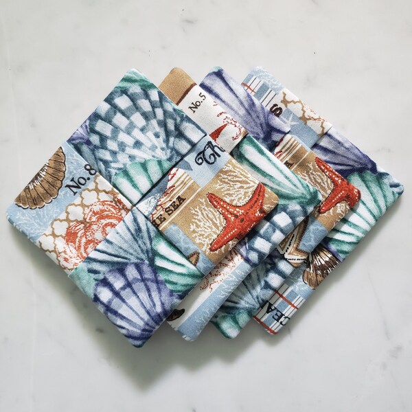 Seashell Coasters - Etsy