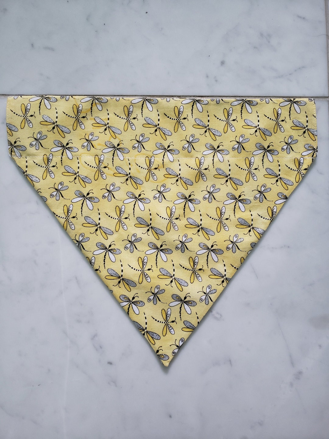 Reversible Dragonfly and Daisy Cat and Dog Bandana - Slide on Over the ...