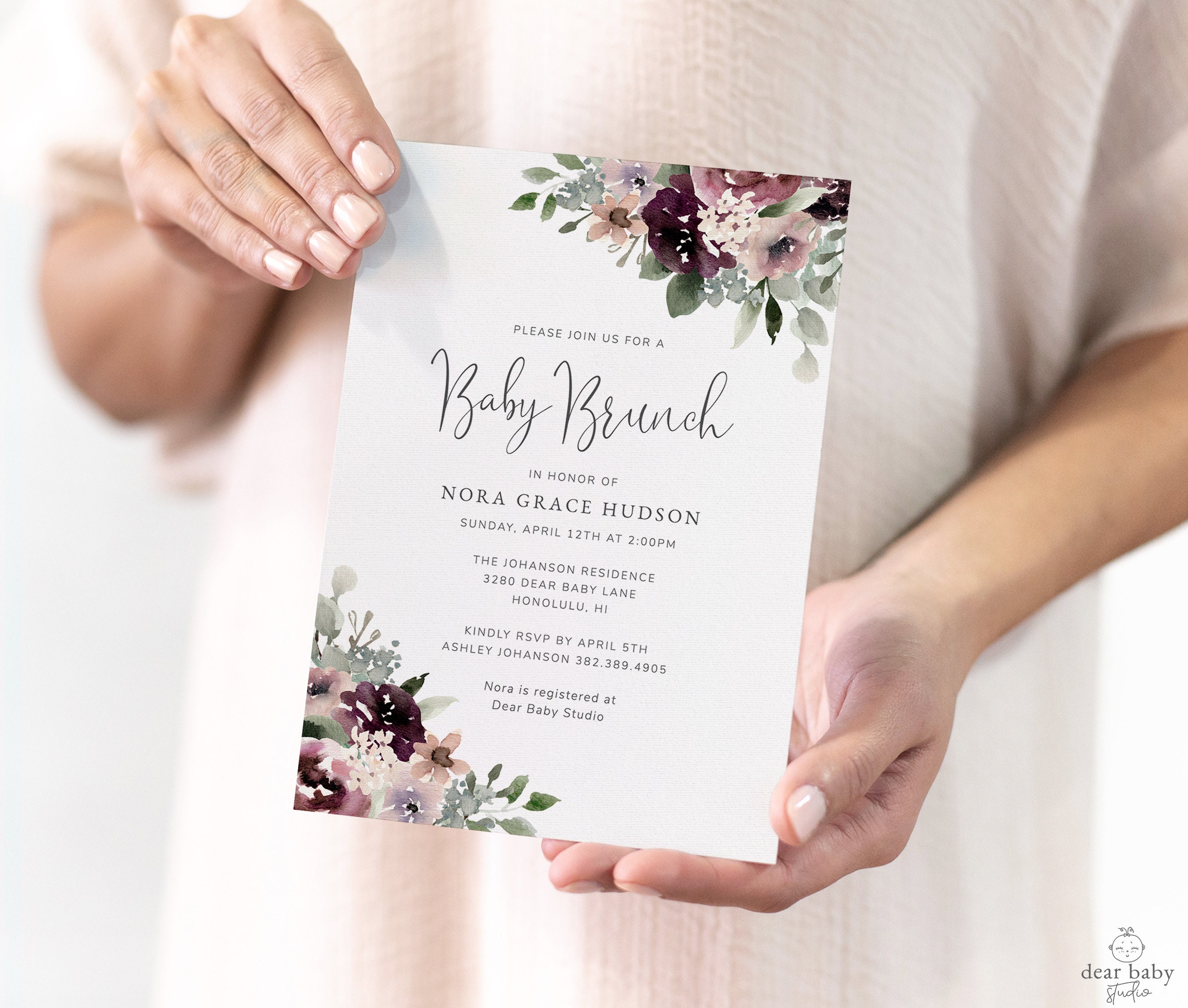Baby Brunch Invitation Template Printable Baby Brunch Invite Etsy Baby Brunch Invitation Template Printable Baby Brunch Invite Etsy