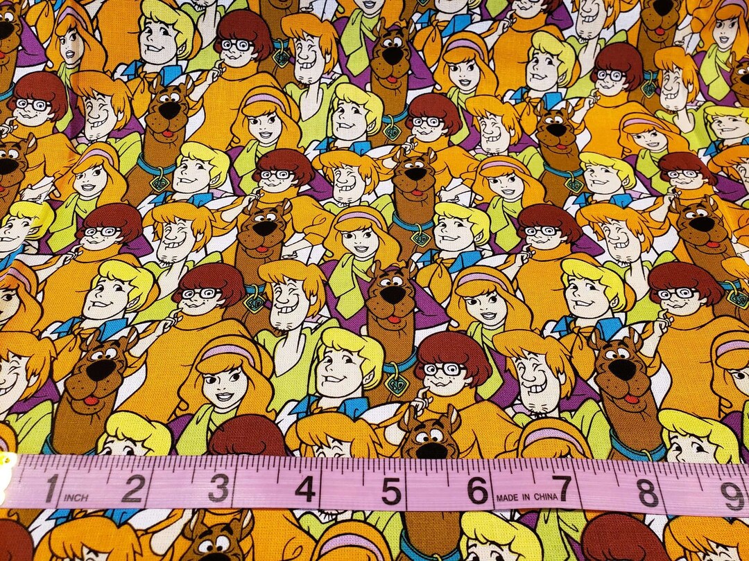 Scooby Doo & the Gang 100% Cotton Fabric 1/4 Yards - Etsy