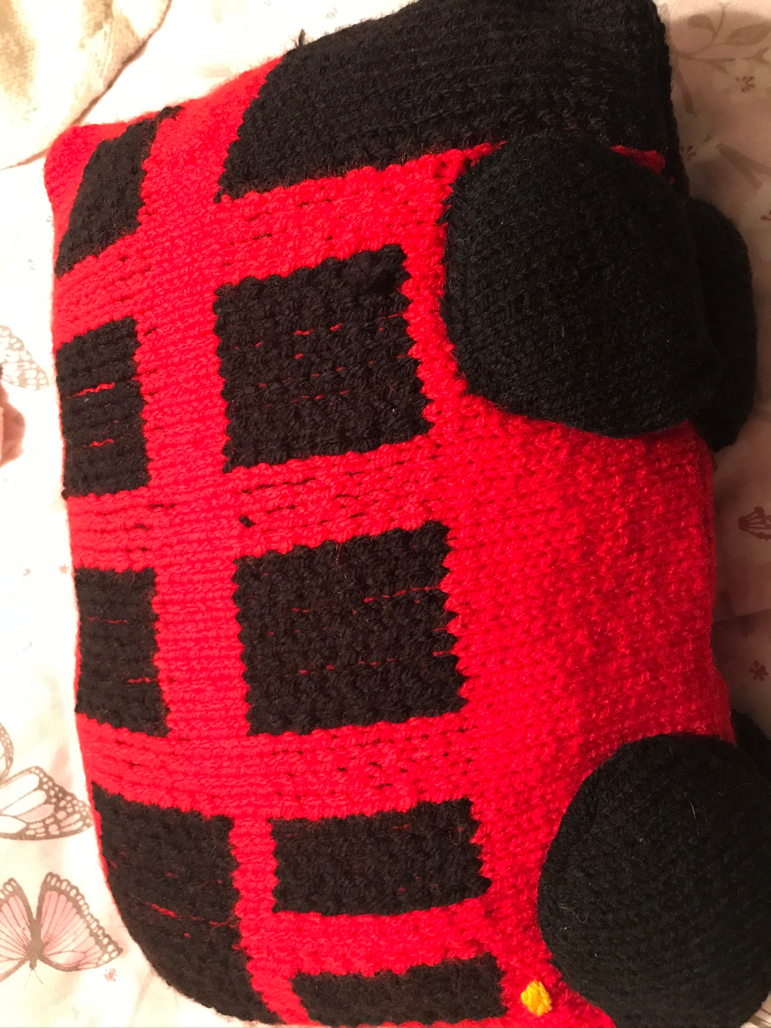 London Bus Cushion - Etsy