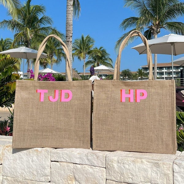 Monogram Beach Bag - Etsy