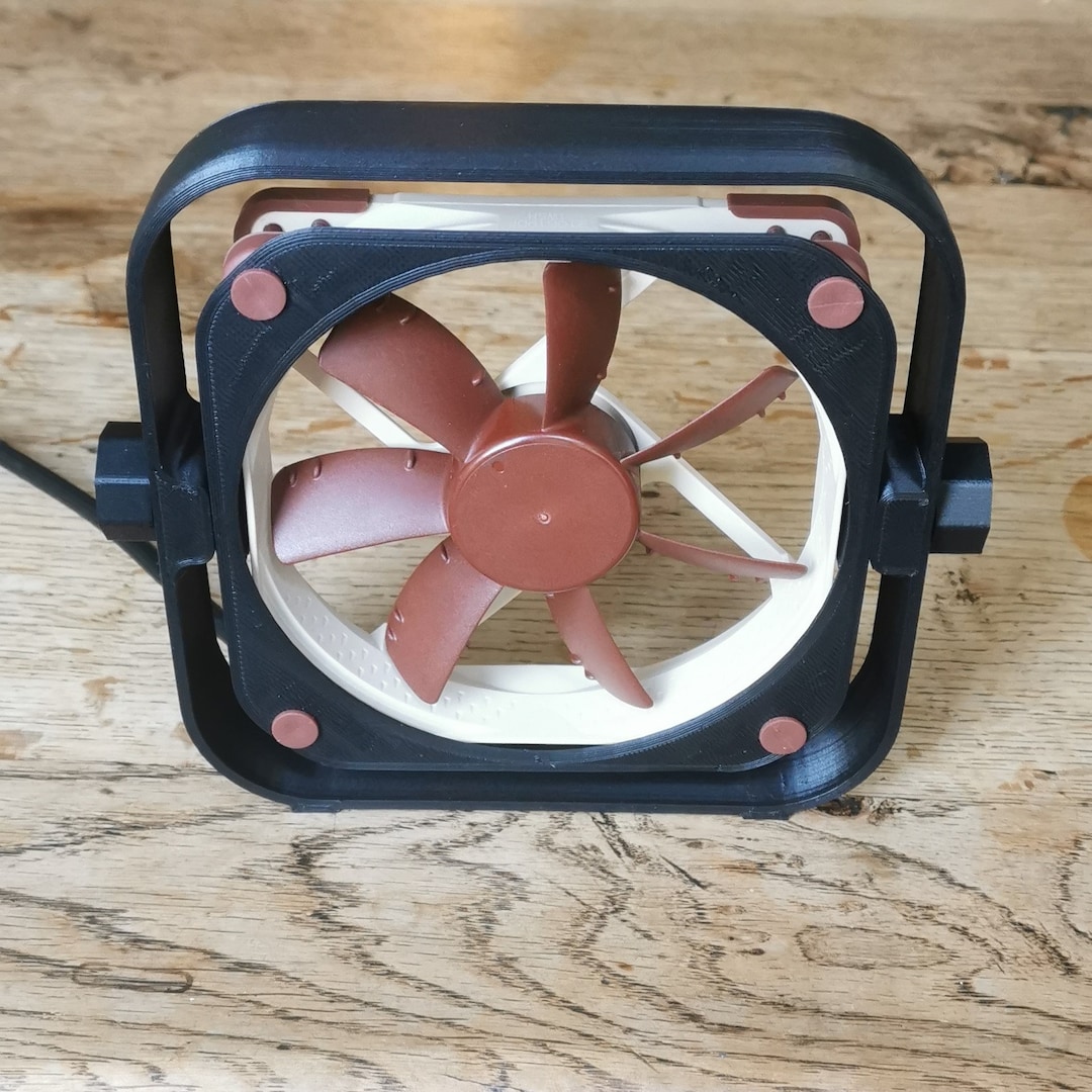 Adjustable Fan Stand for 120mm PC Fan – Desktop Mount With Optional ...