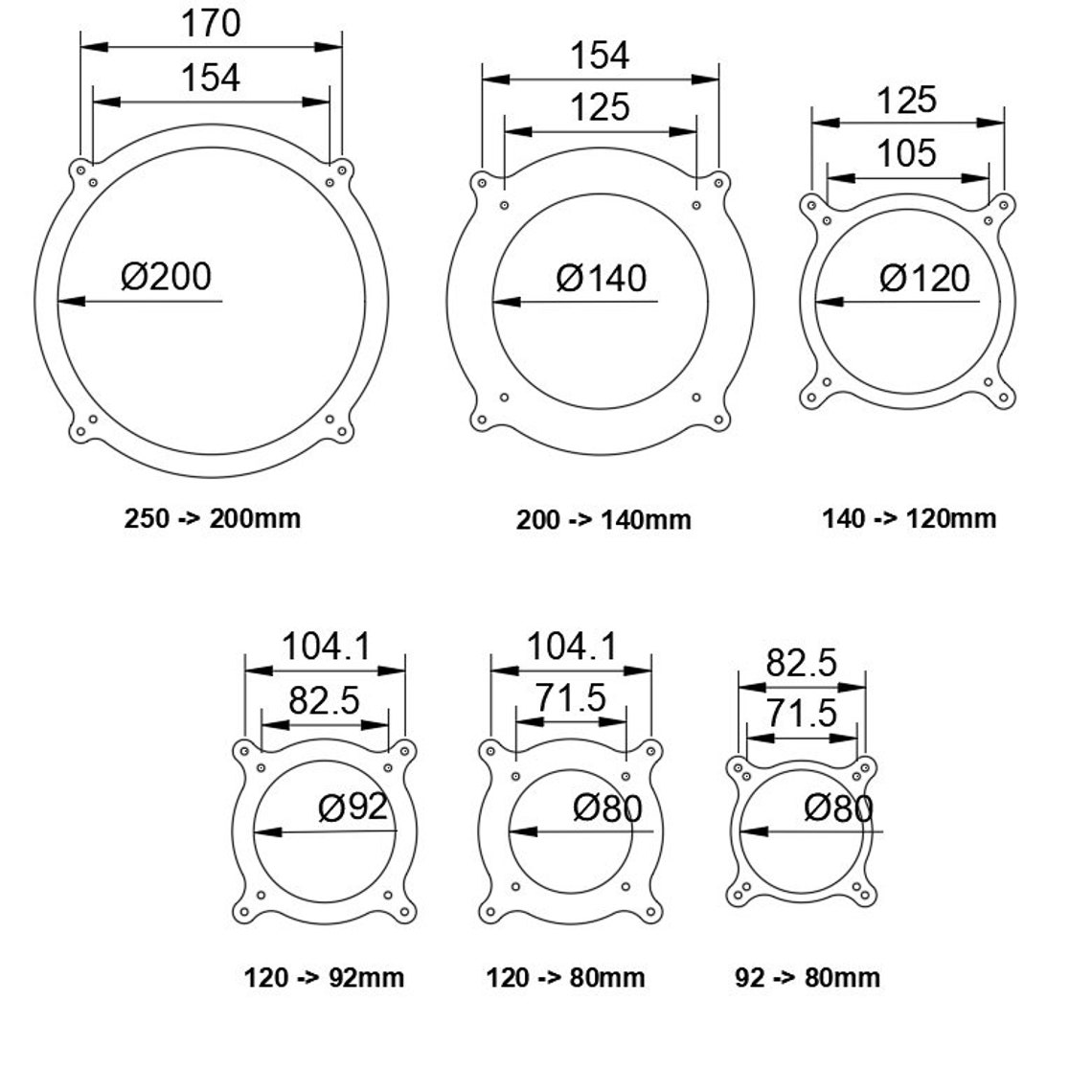 Computer Fan Adapter – 3D Printed Mount for Various Fan Sizes - Etsy
