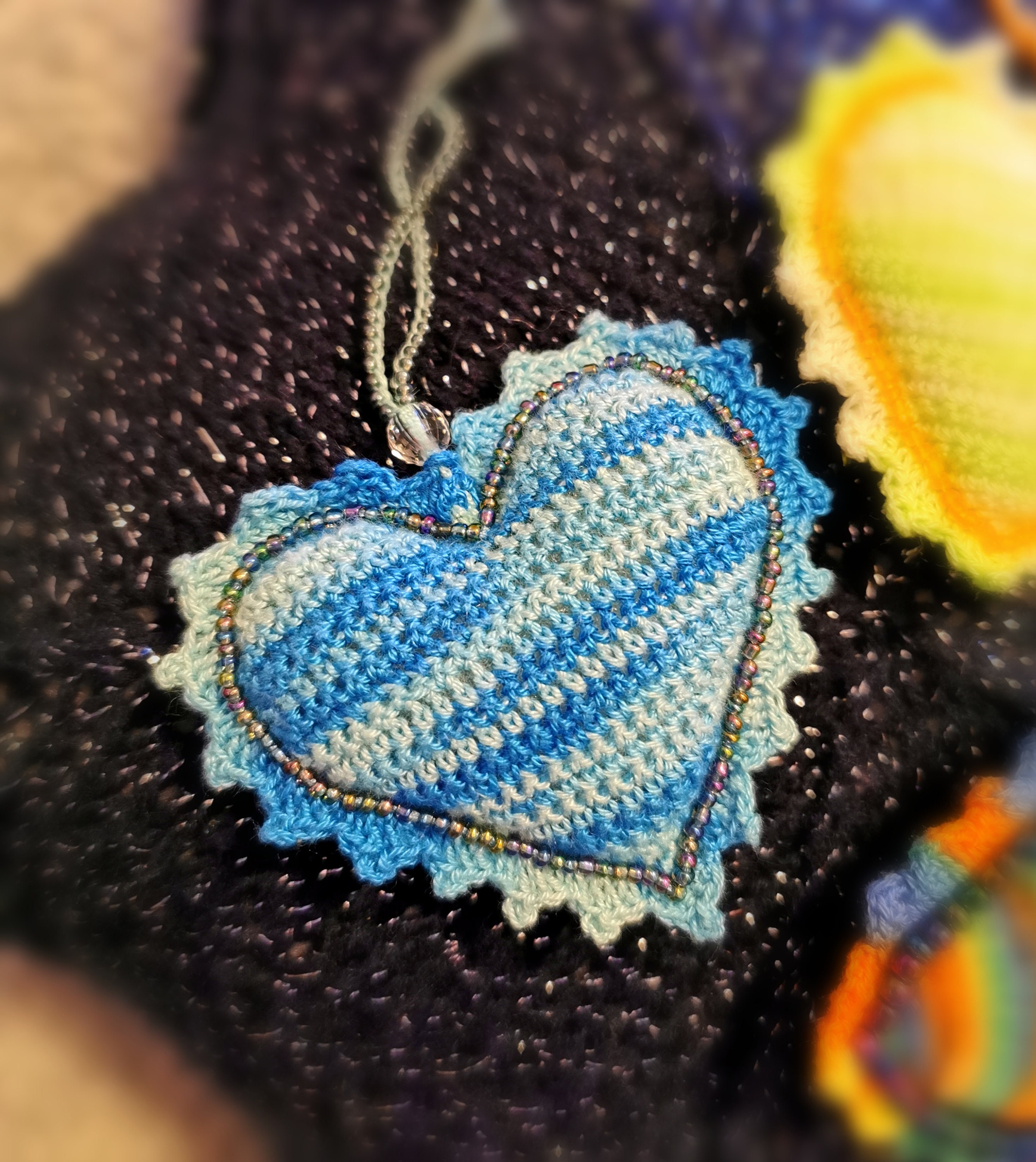 Crochet heart keying / heart key chain / valentines gift idea | Etsy