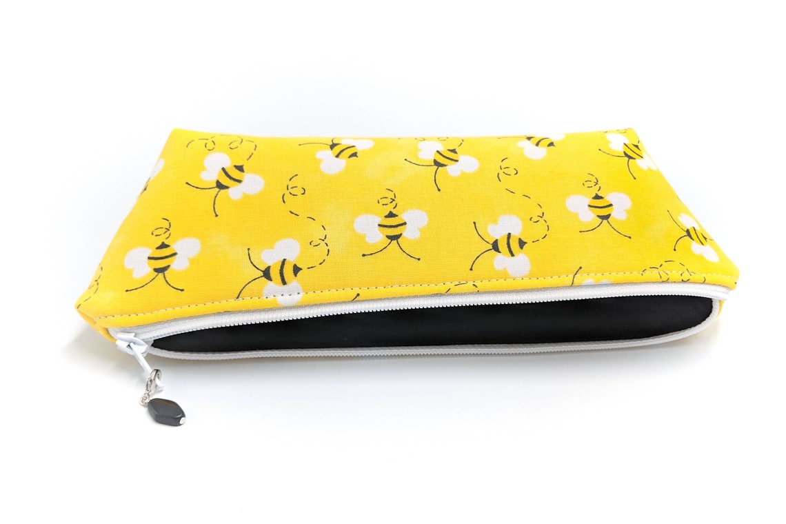 Bee Pencil Pouch Cosmetic Case Makeup Bag Purse Organizer Art | Etsy