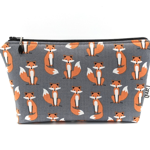Fox Zipper Pouch - Etsy